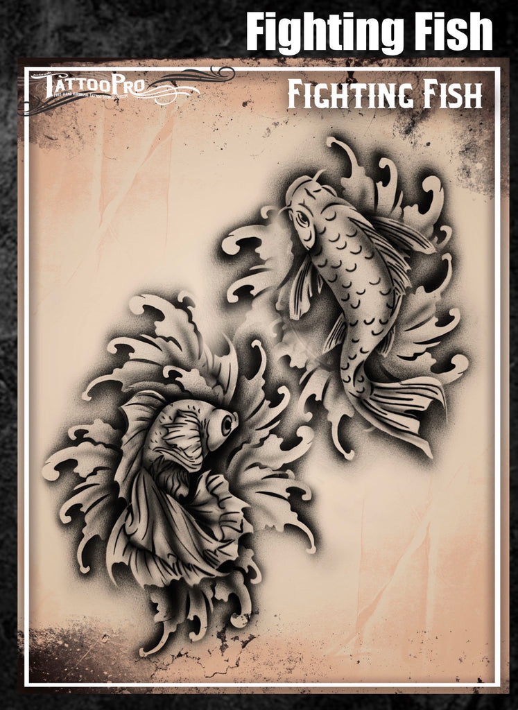 Fighting Fish Tattoo Pro Stencils fighting-fish-tattoo-pro-stencils