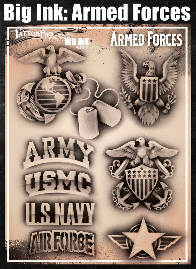 Usmc Tattoo Font