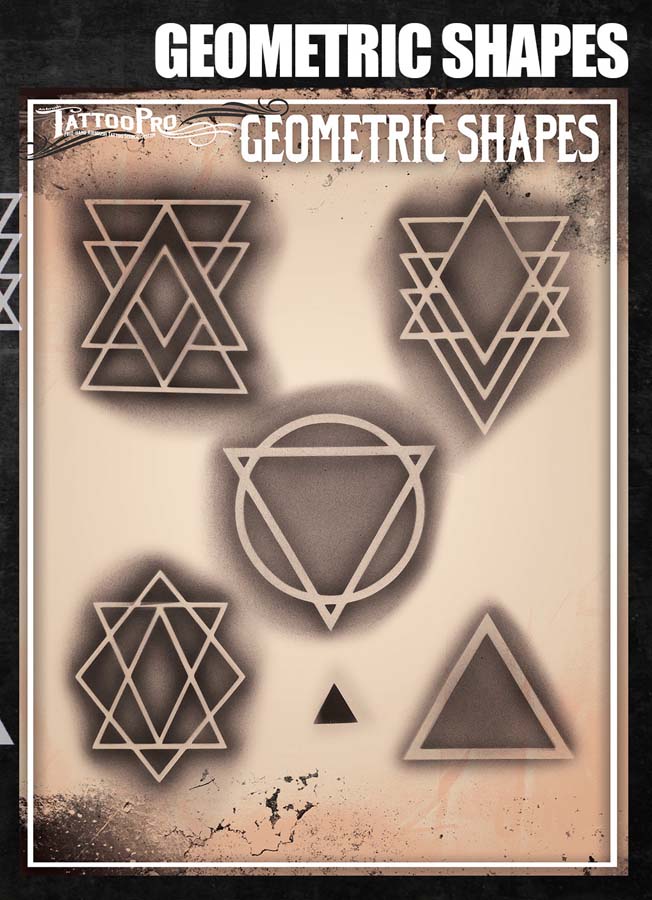 geometric pattern tattoo stencils