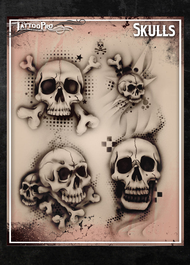 SKULLS – Tattoo Pro Stencils